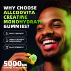 Apple flavoured creatine monohydrate gummies