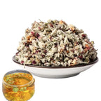 Apple flower herbal tea infusion