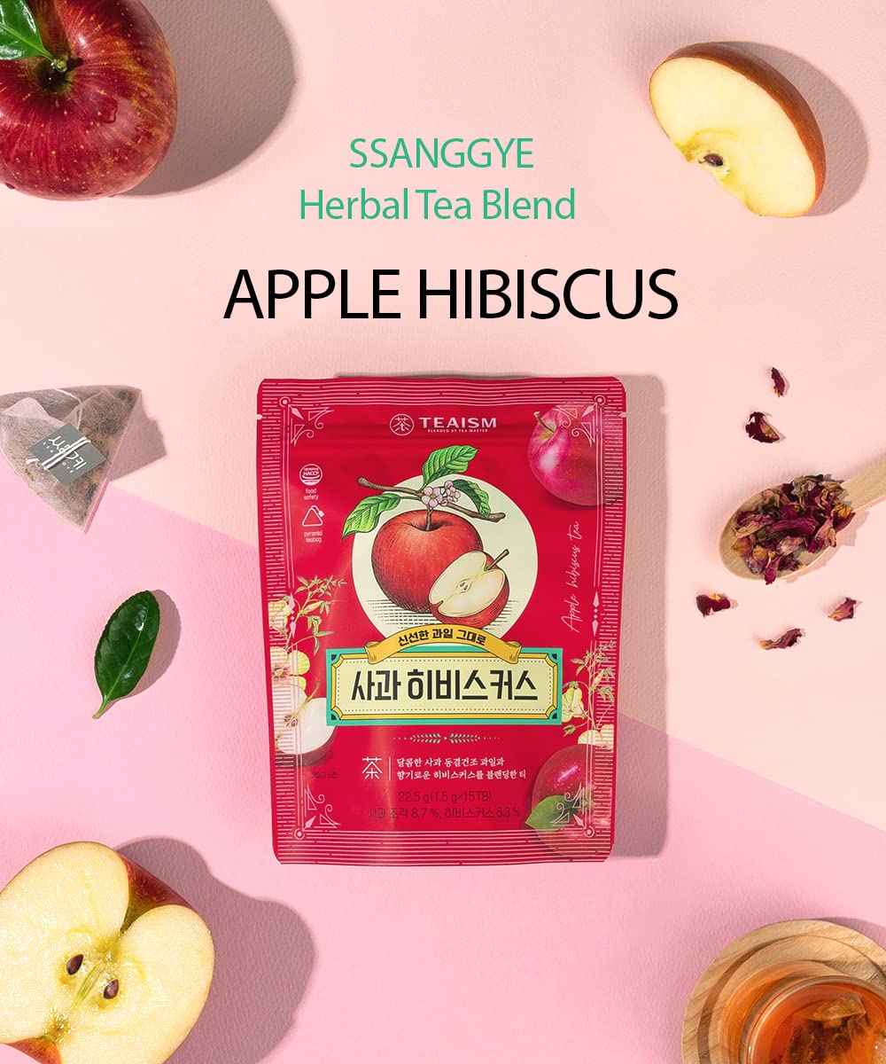 Apple hibiscus black rooibos blend