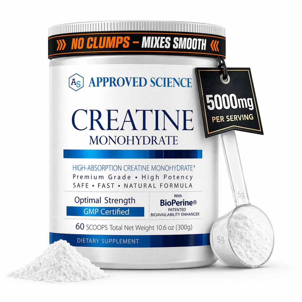 Approved Science creatine monohydrate powder
