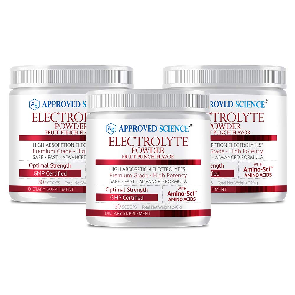 Approved Science electrolyte powder for hydration