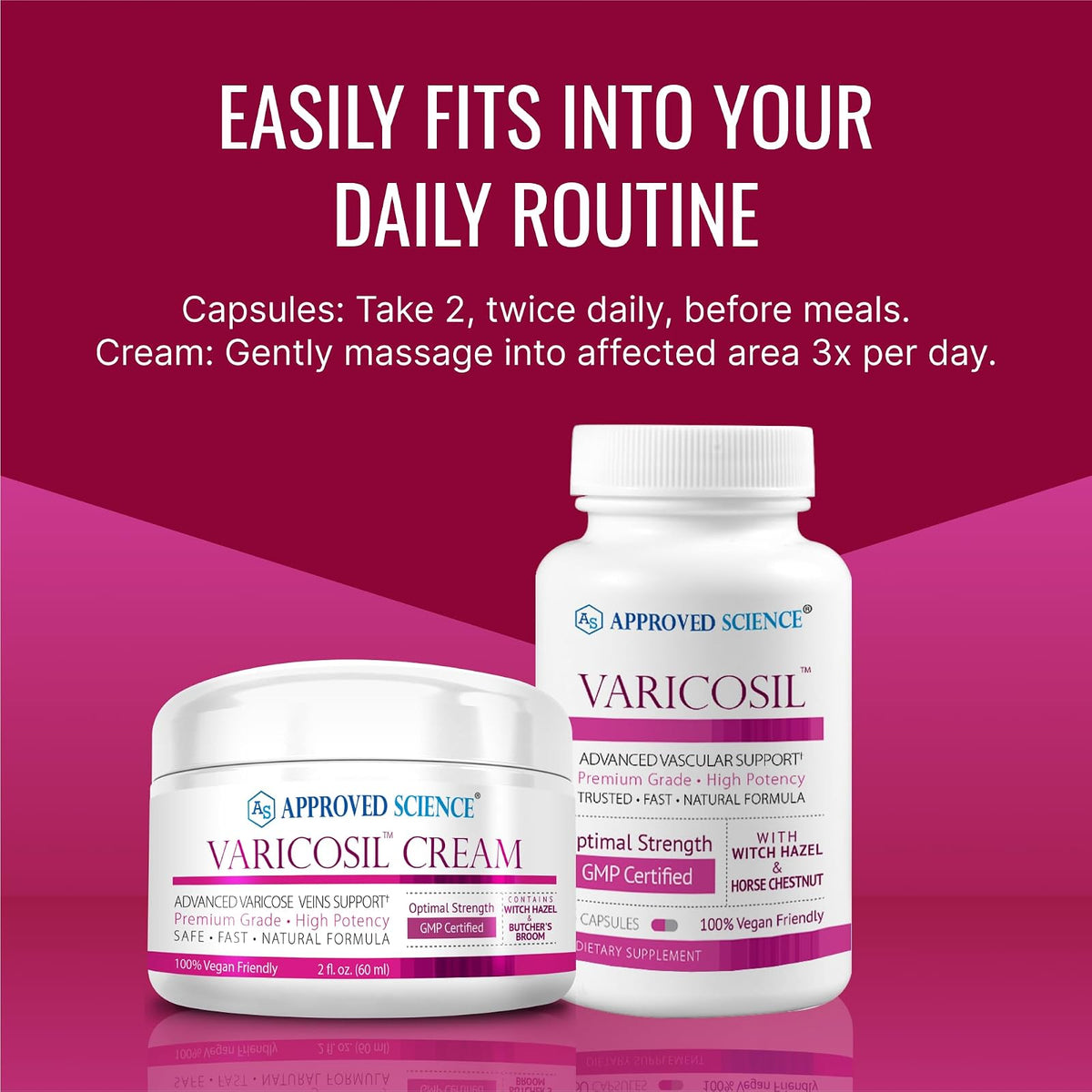 Approved Science Varicosil for improved leg health