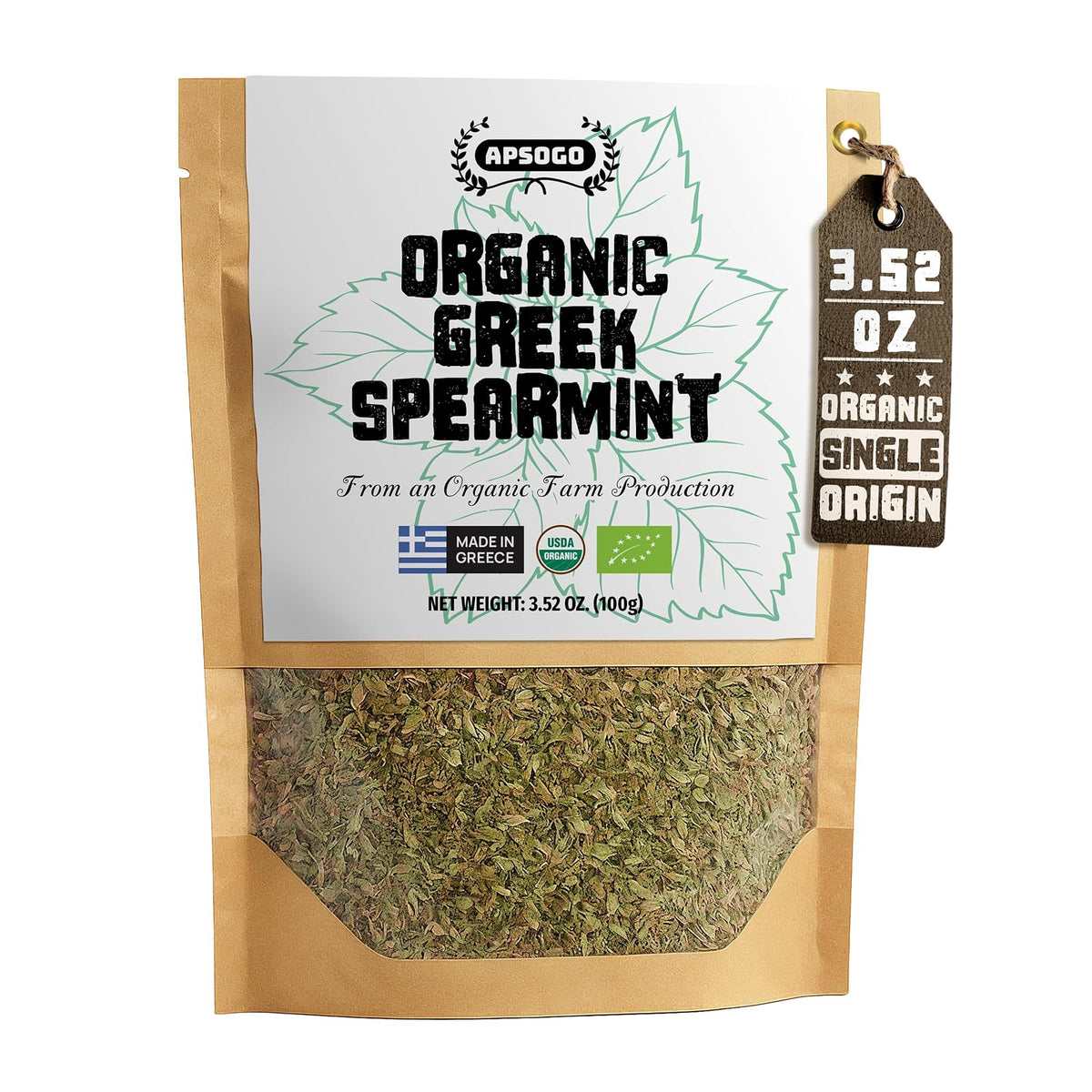 Apsogo organic Greek spearmint tea