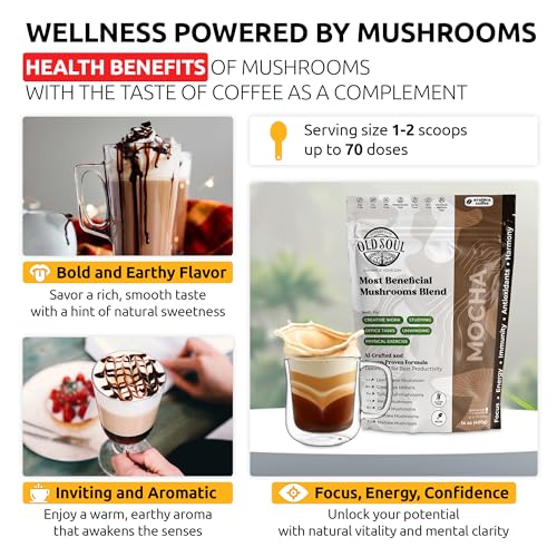 Arabica coffee with health-boosting mushrooms