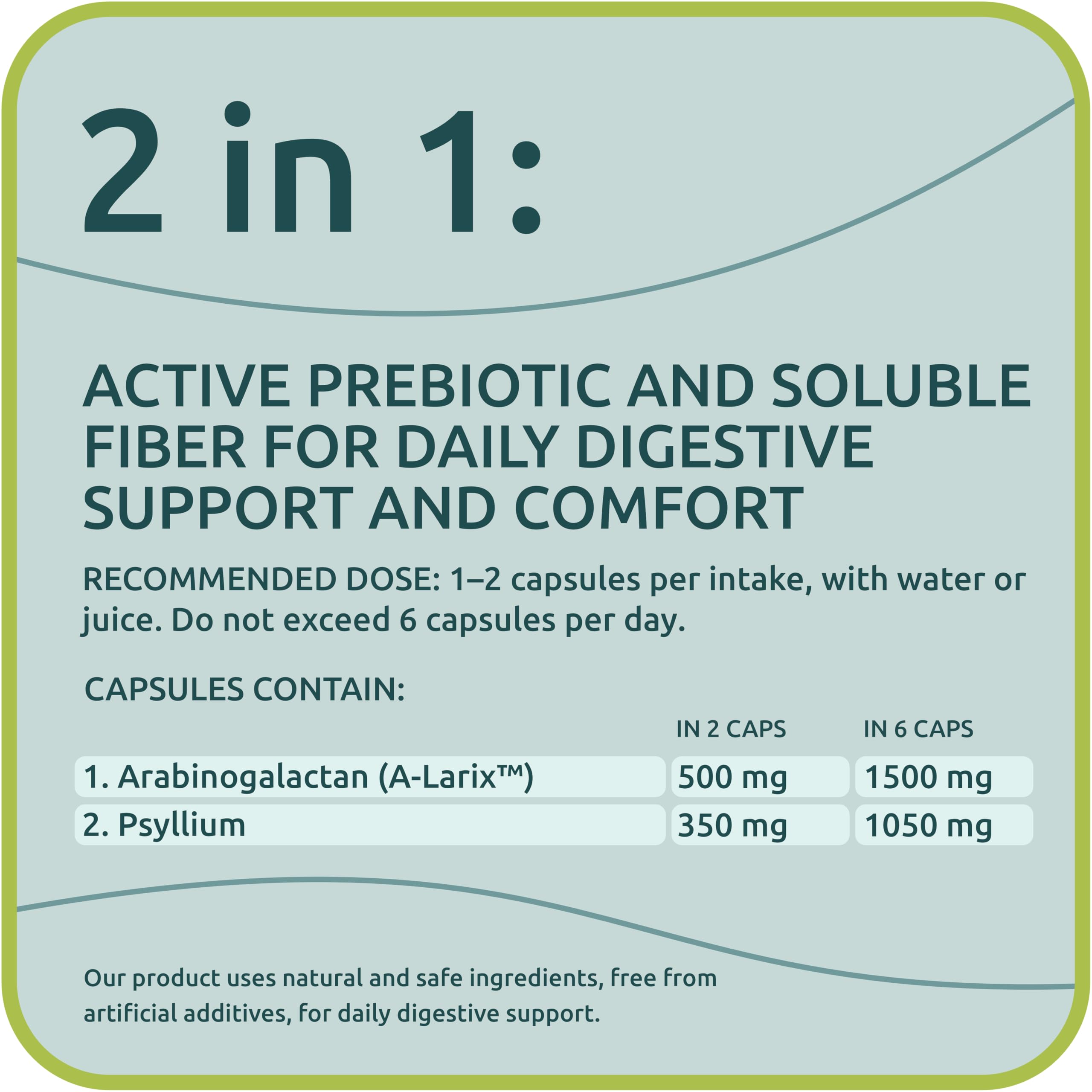 arabinogalactan benefits with psyllium husk