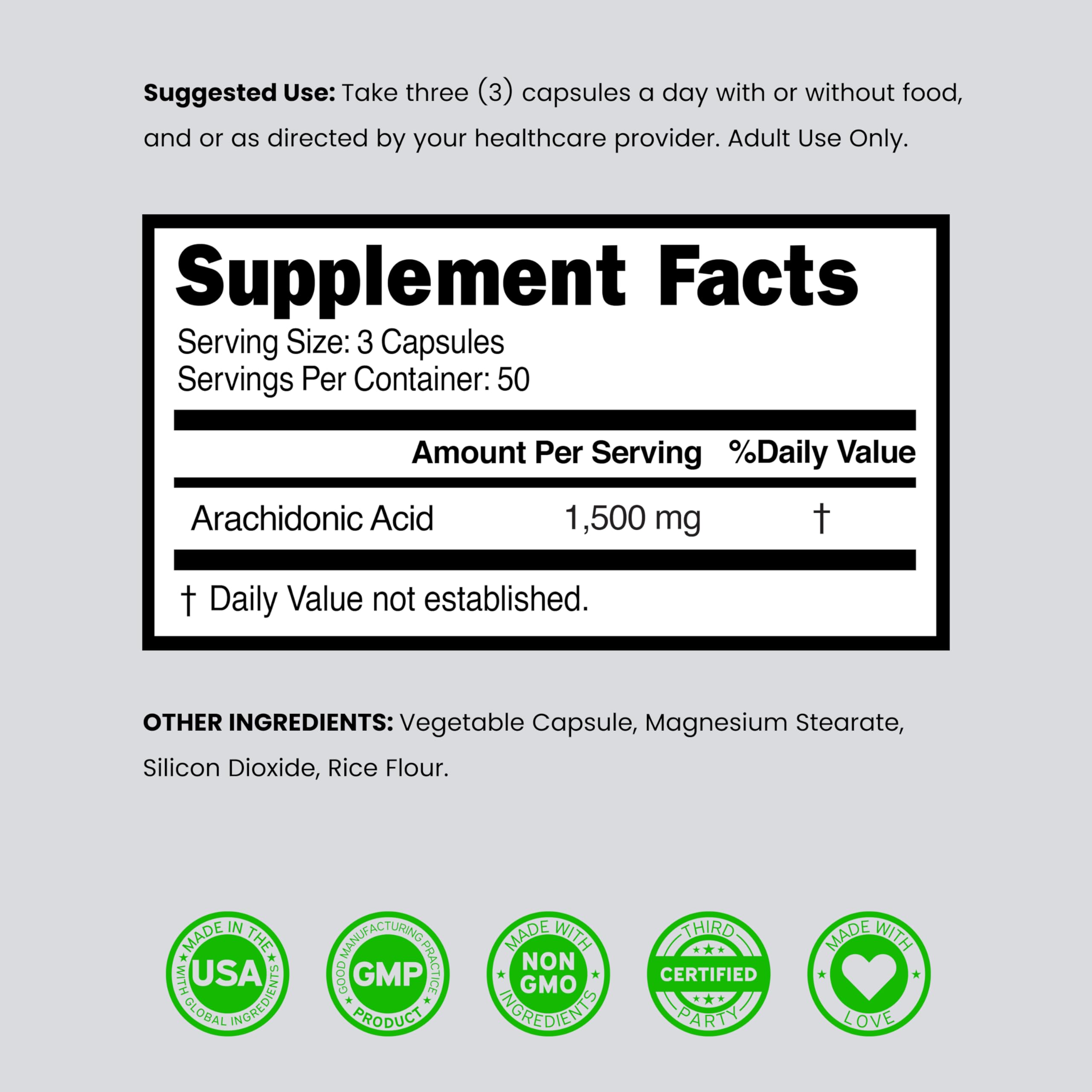 Arachidonic Acid for optimal muscle growth