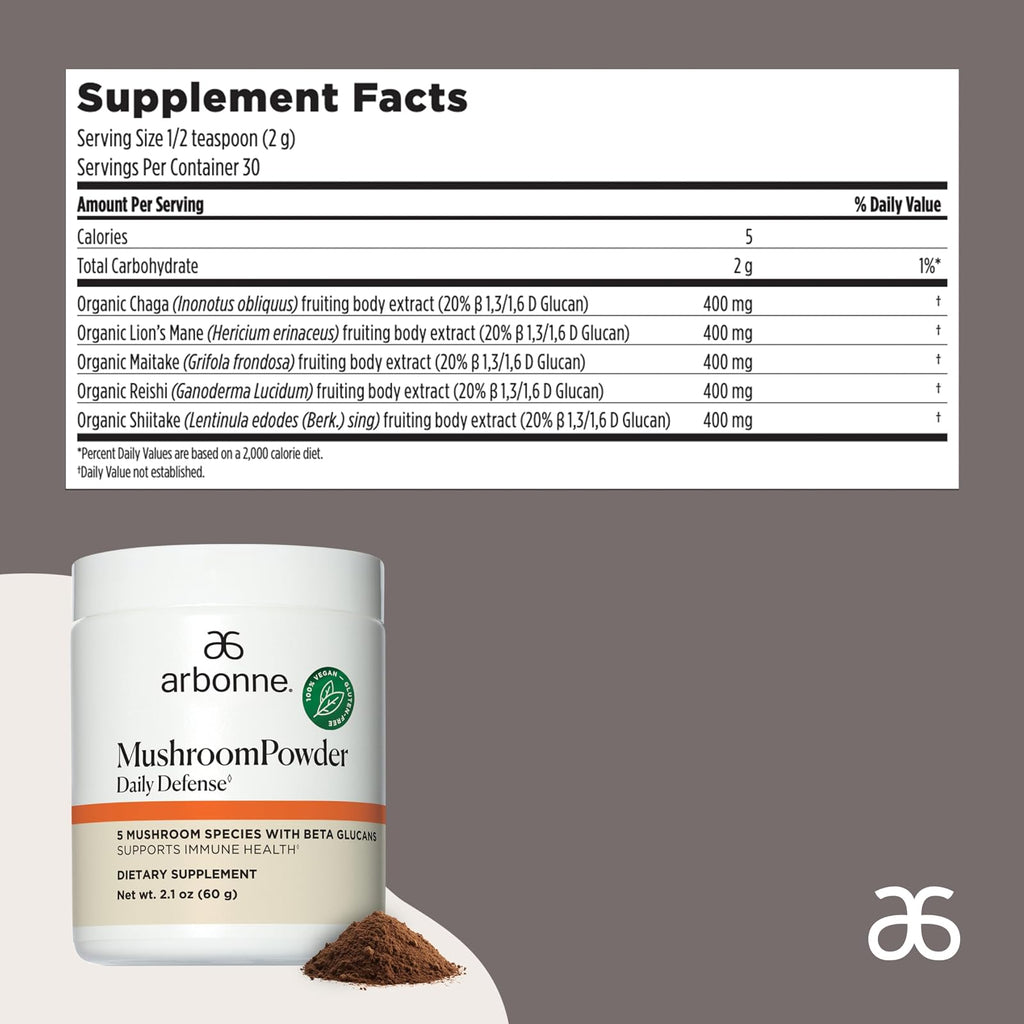 Arbonne daily defense mushroom blend