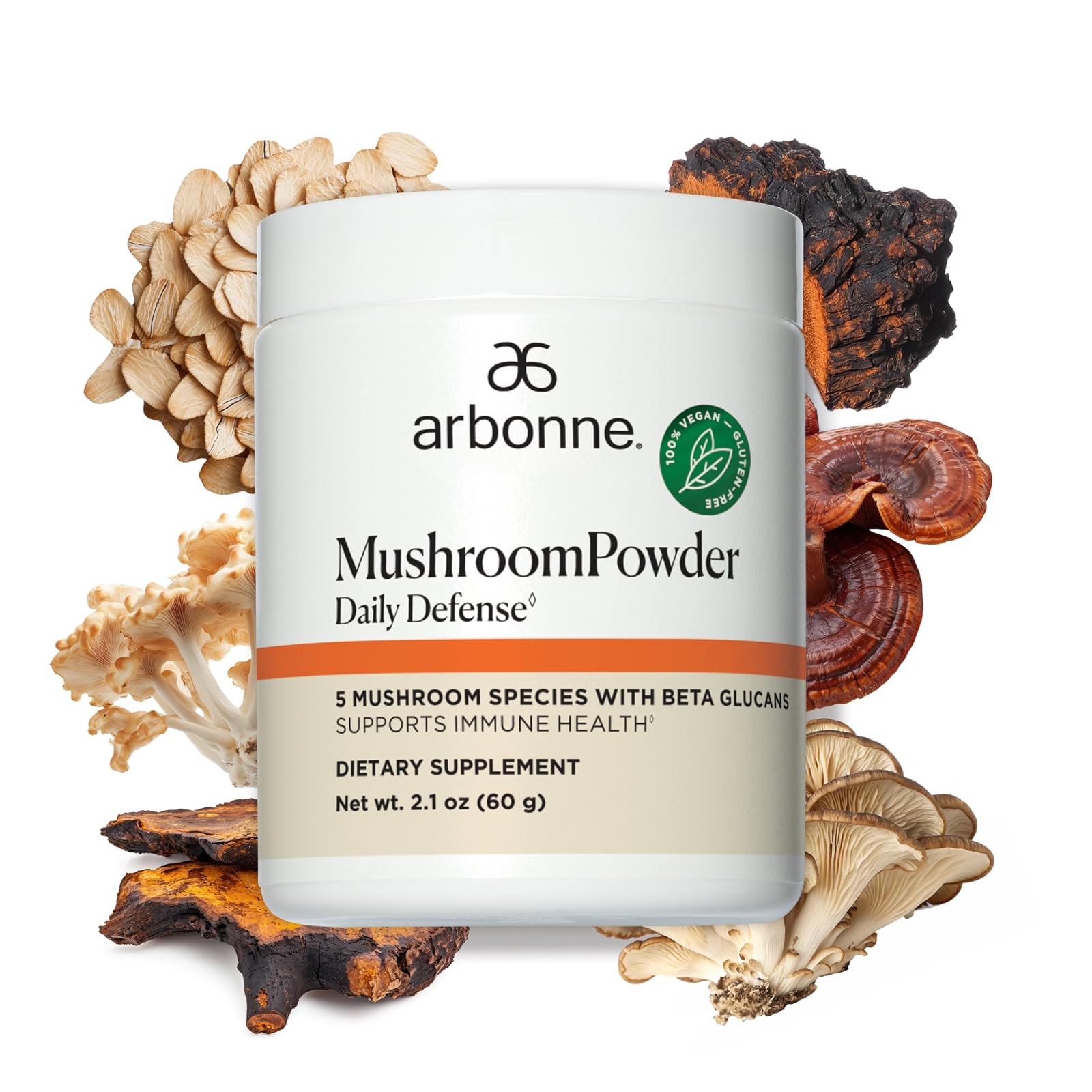 Arbonne mushroom powder for immunity