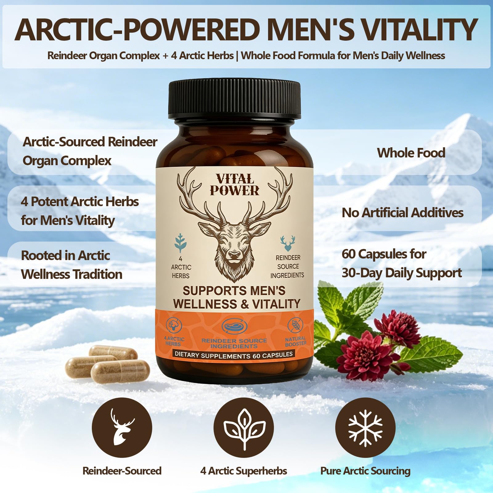 Arctic herb blend for energy