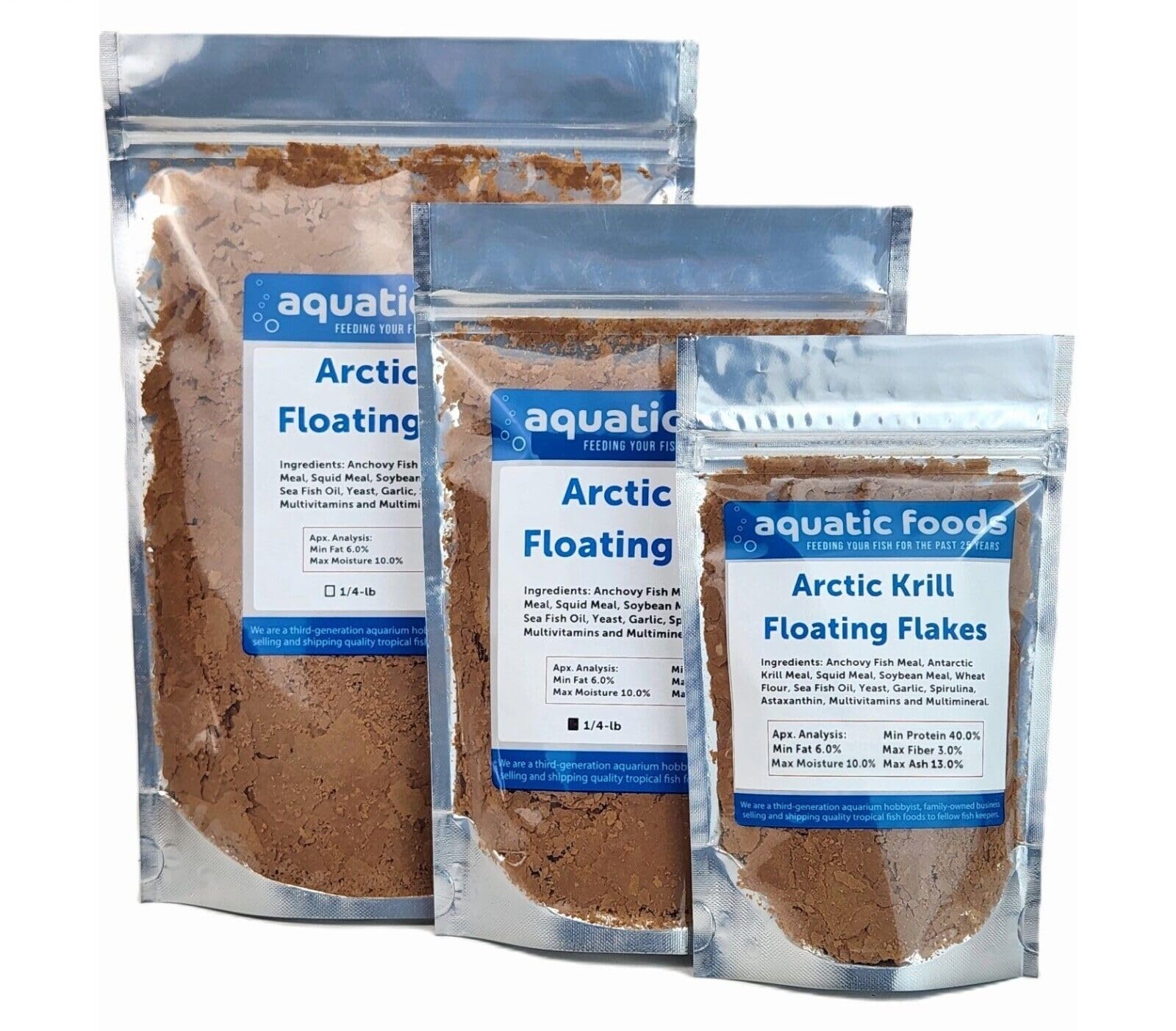 Arctic krill flakes for healthy pets