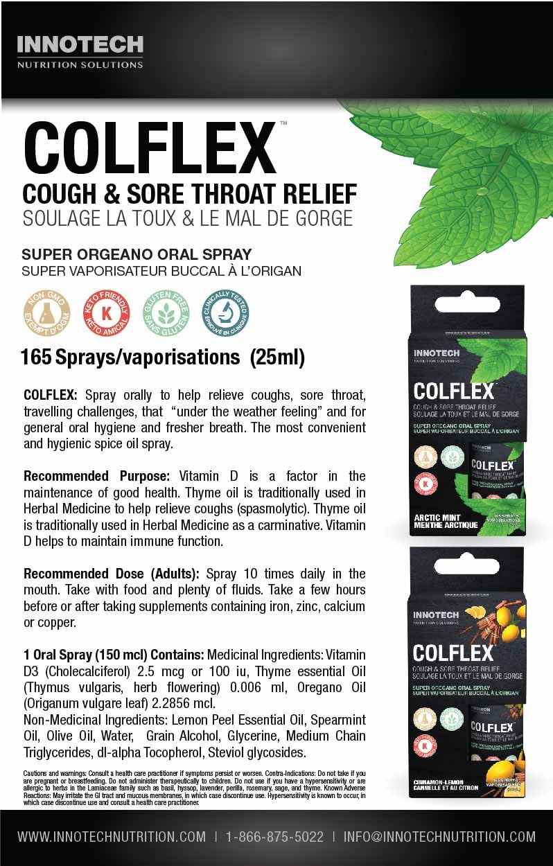 Arctic mint oregano throat spray