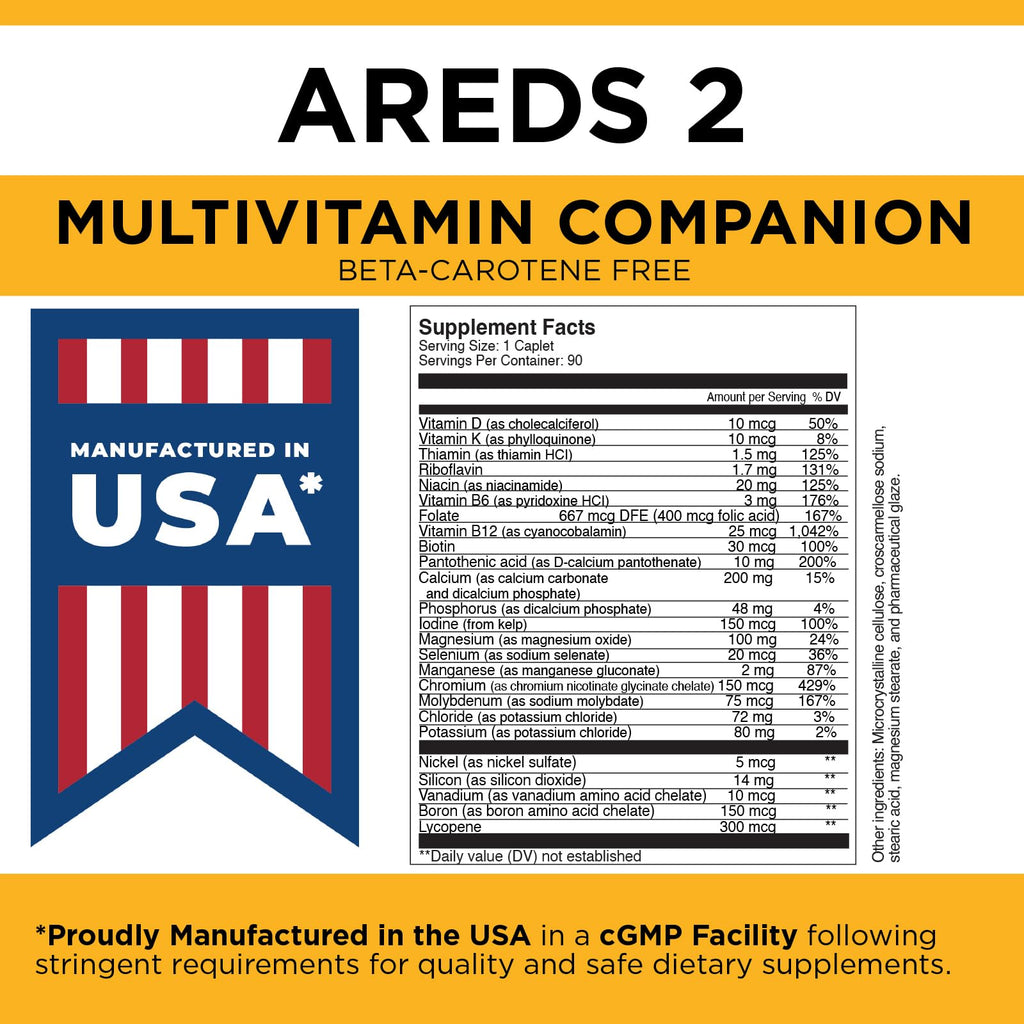 AREDS 2 companion for optimal vision