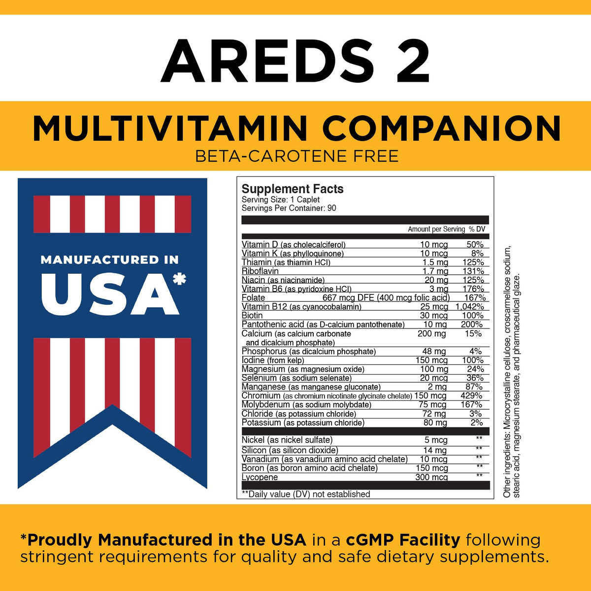 AREDS 2 companion for optimal vision