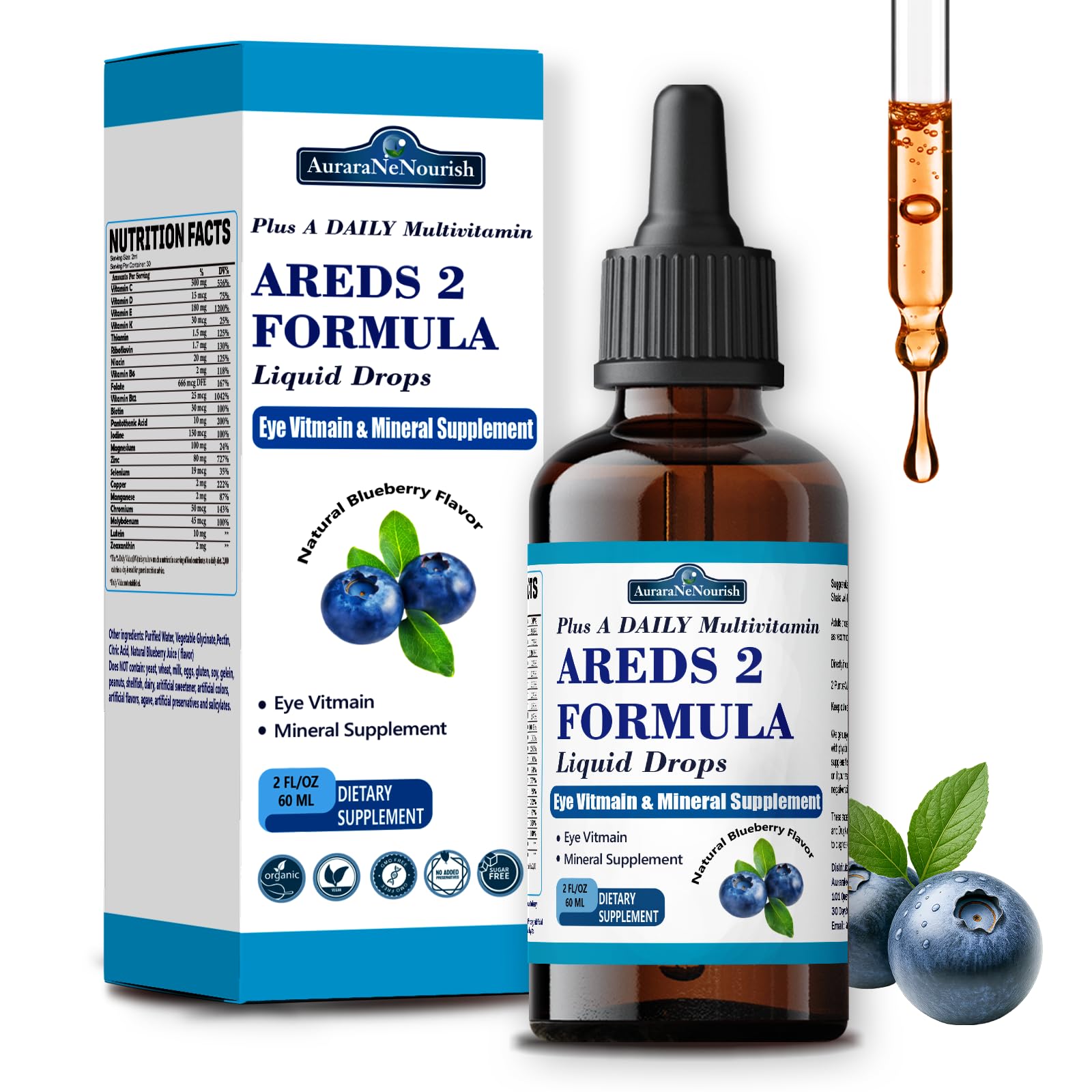 AREDS 2 eye supplement drops