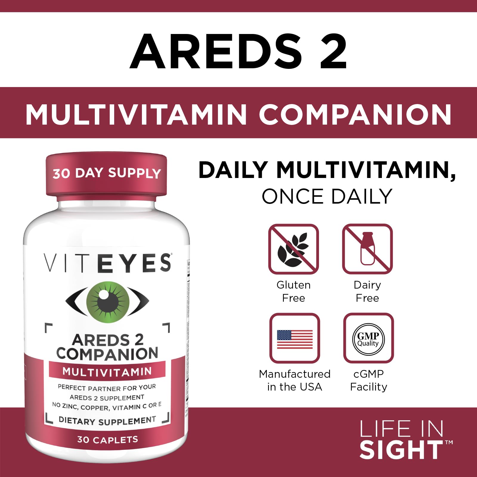 AREDS 2 formula for eye wellness