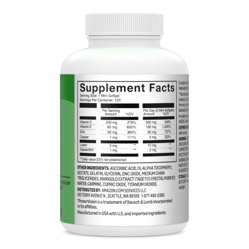 AREDS 2 formula for macular health