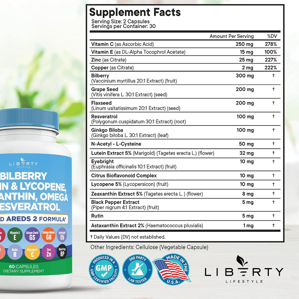 AREDS 2 formula for vision support
