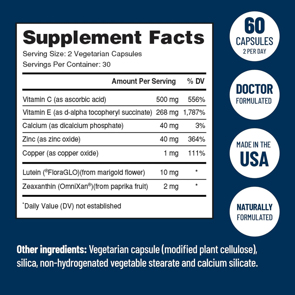 AREDS 2 Select vitamins for macular health