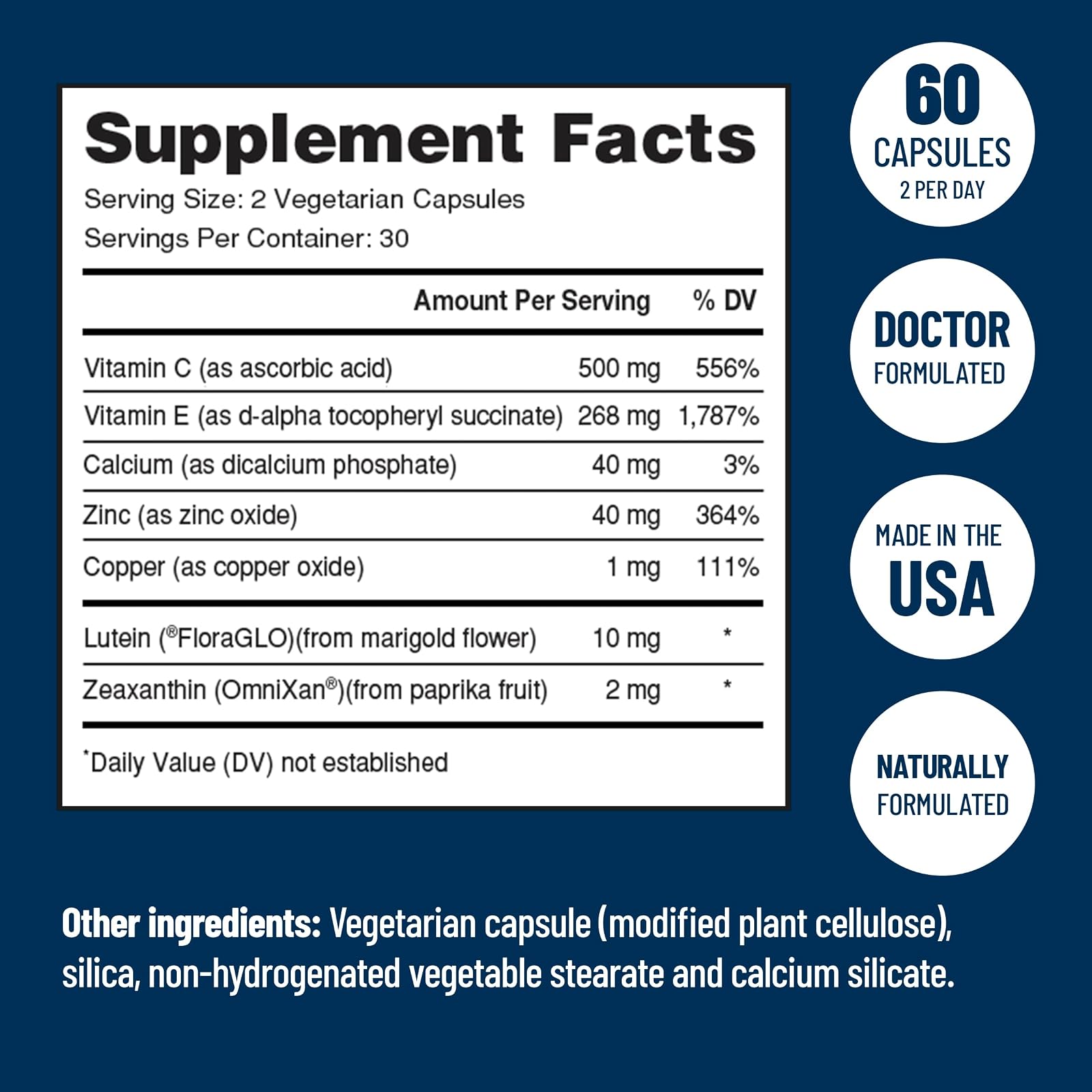 AREDS 2 Select vitamins for macular health