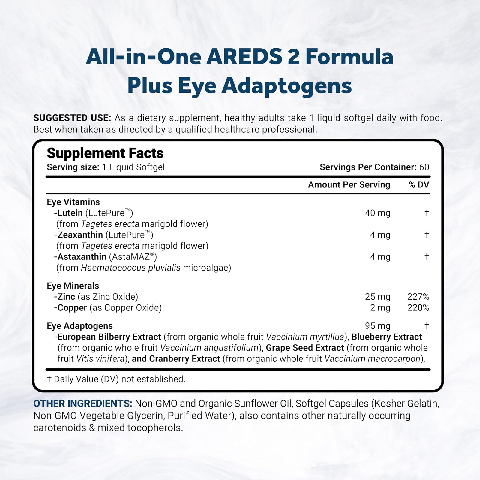 Areds2 softgels for eye health