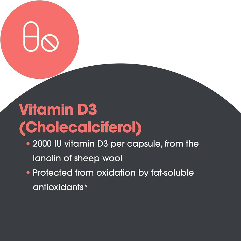 ARG Super D3 capsules for mood support
