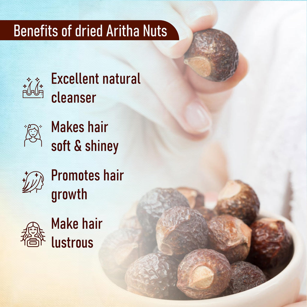 Aritha soap nut for shiny hair