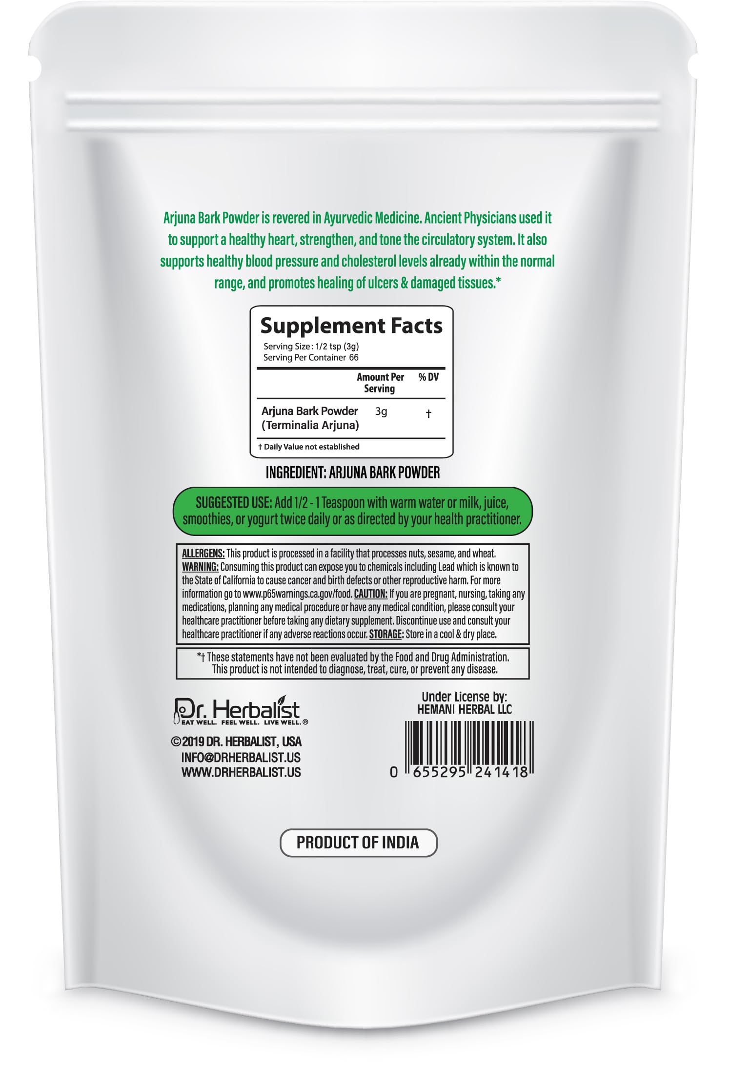 arjuna bark for energy levels
