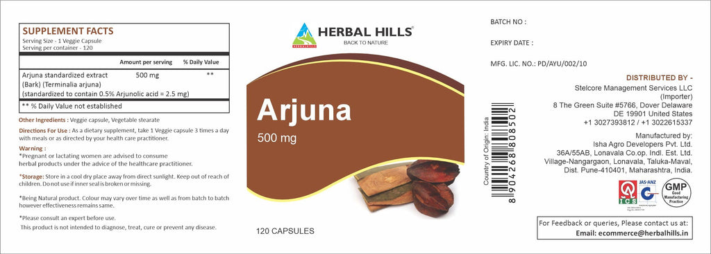 arjuna capsules for stress relief