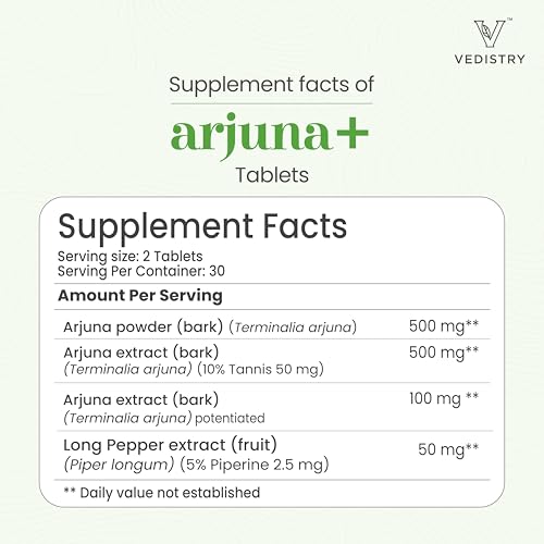 Arjuna tablets for overall wellness
