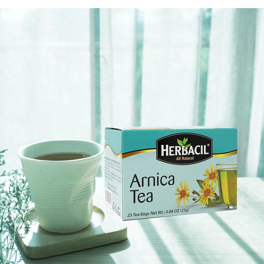 Arnica herbal tea for soothing