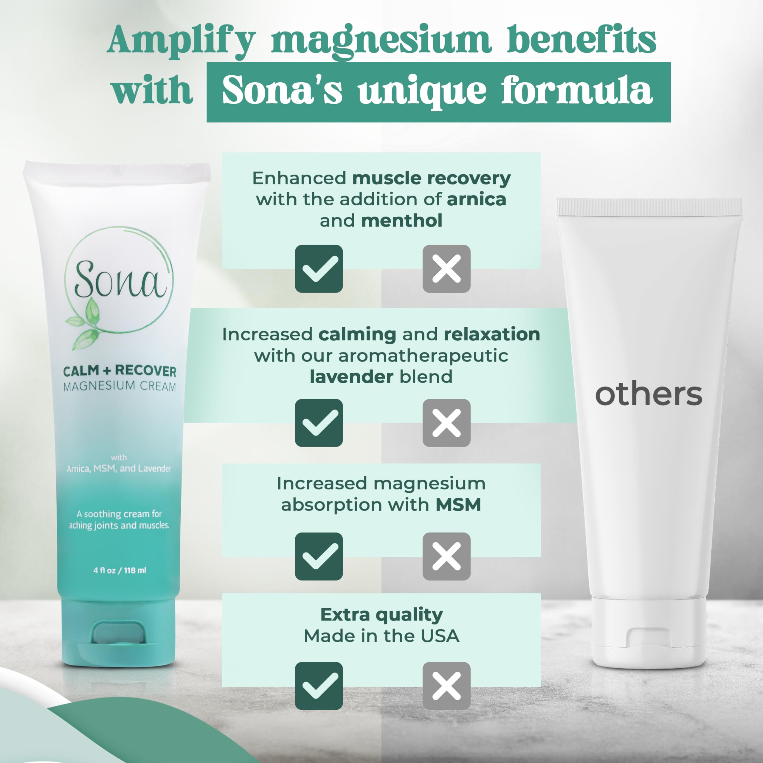 arnica infused magnesium cream benefits