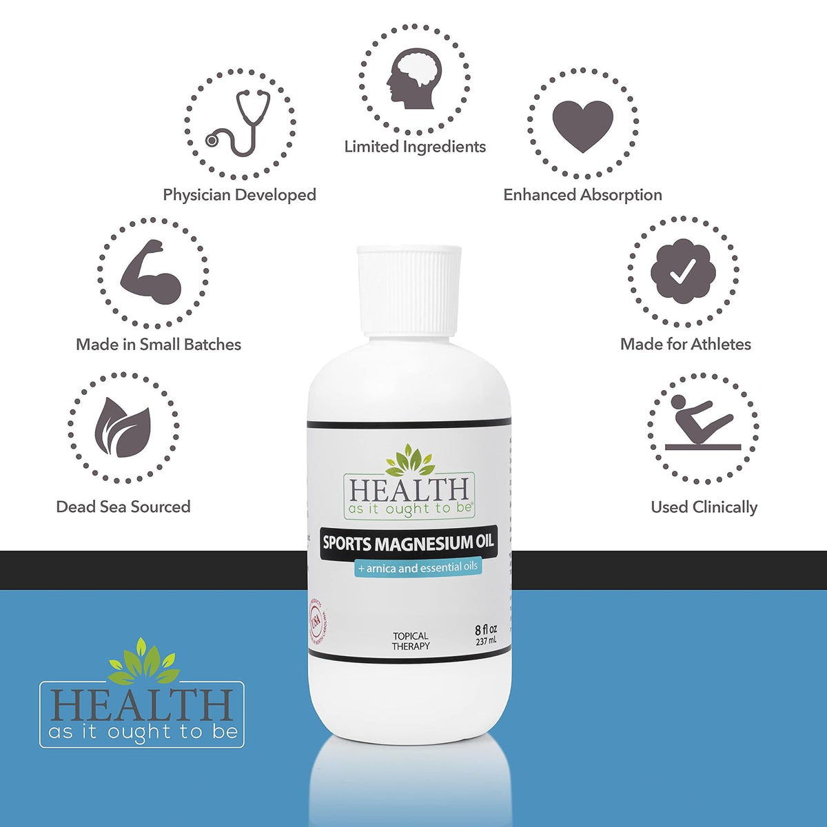 Arnica infused magnesium oil for sore muscles