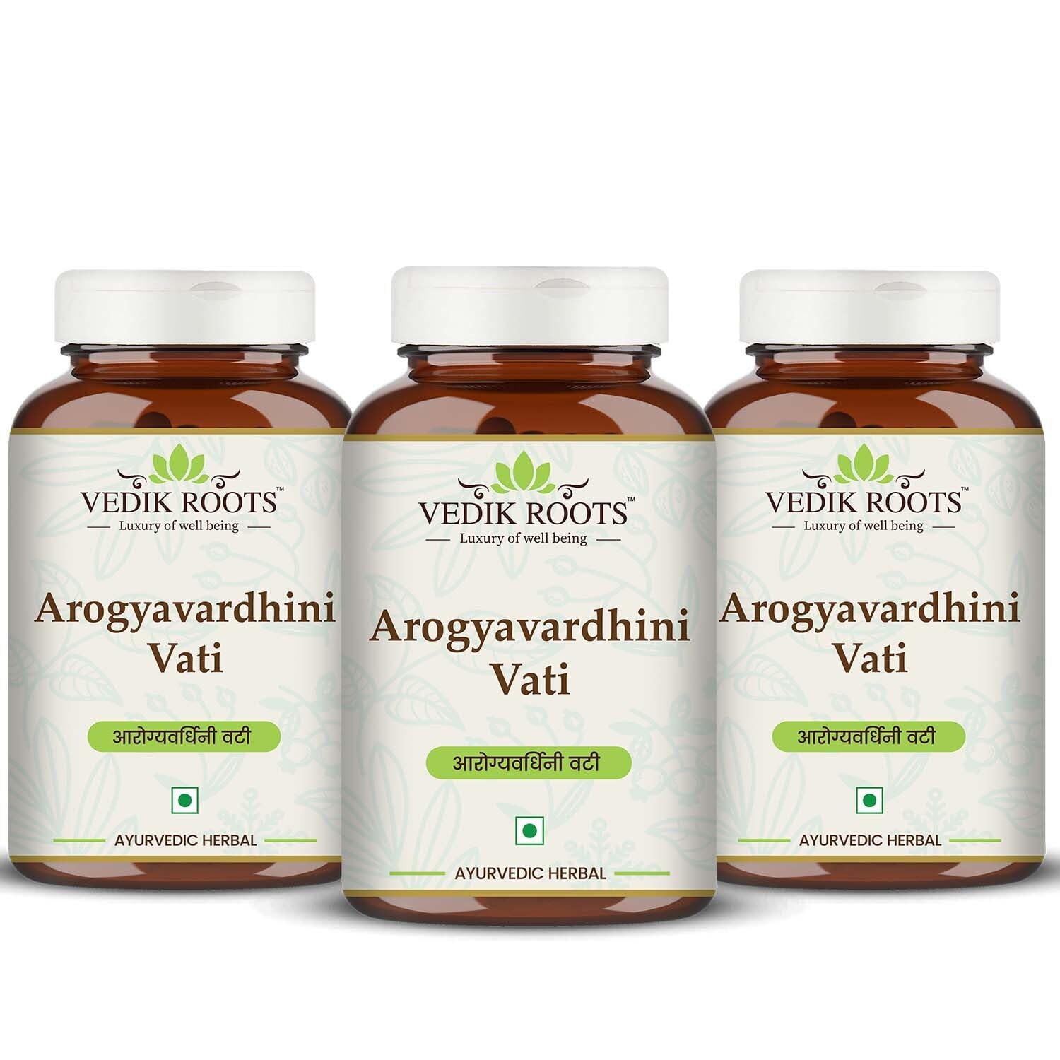 Arogyavardhini Vati herbal tablets pack