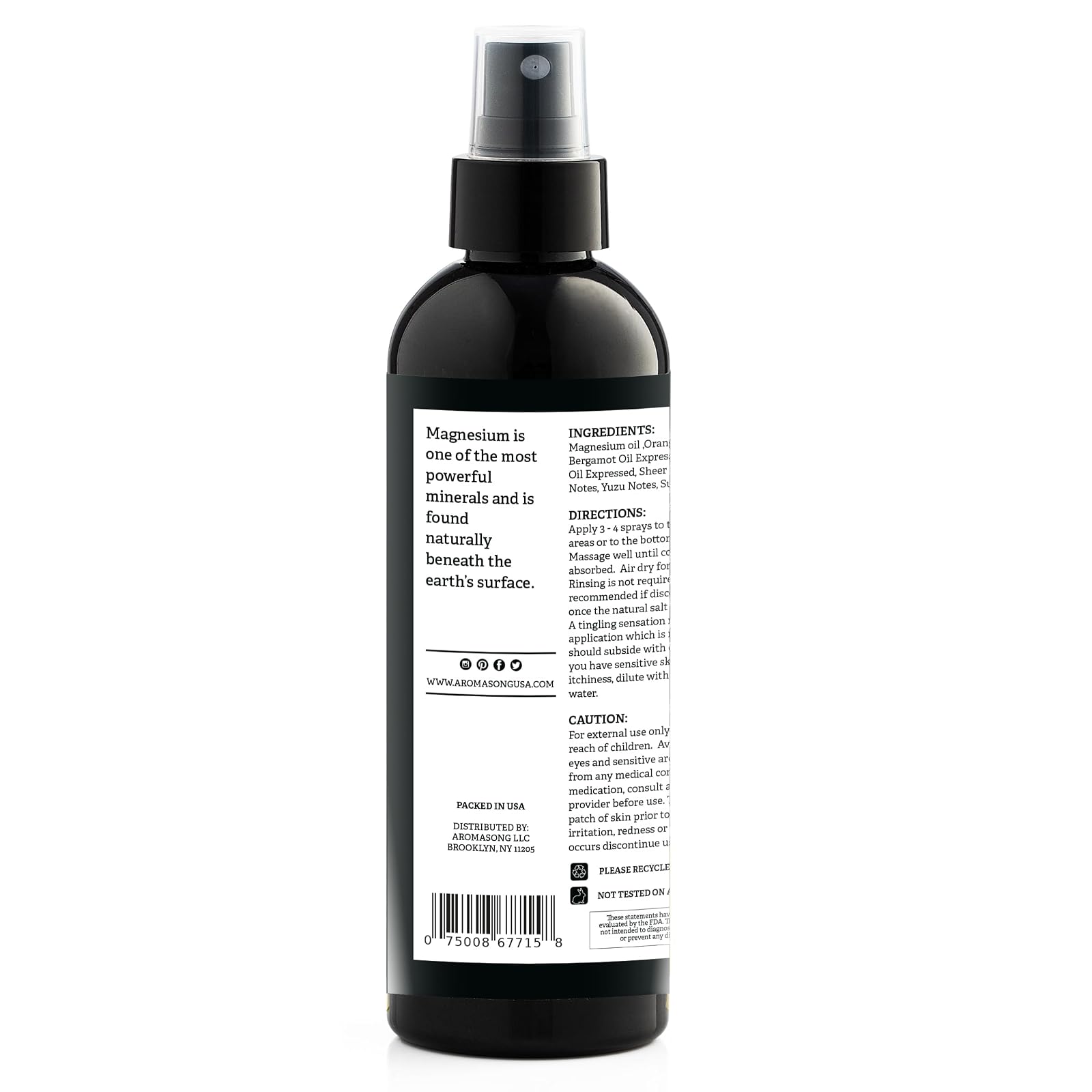Aromasong grapefruit magnesium spray benefits