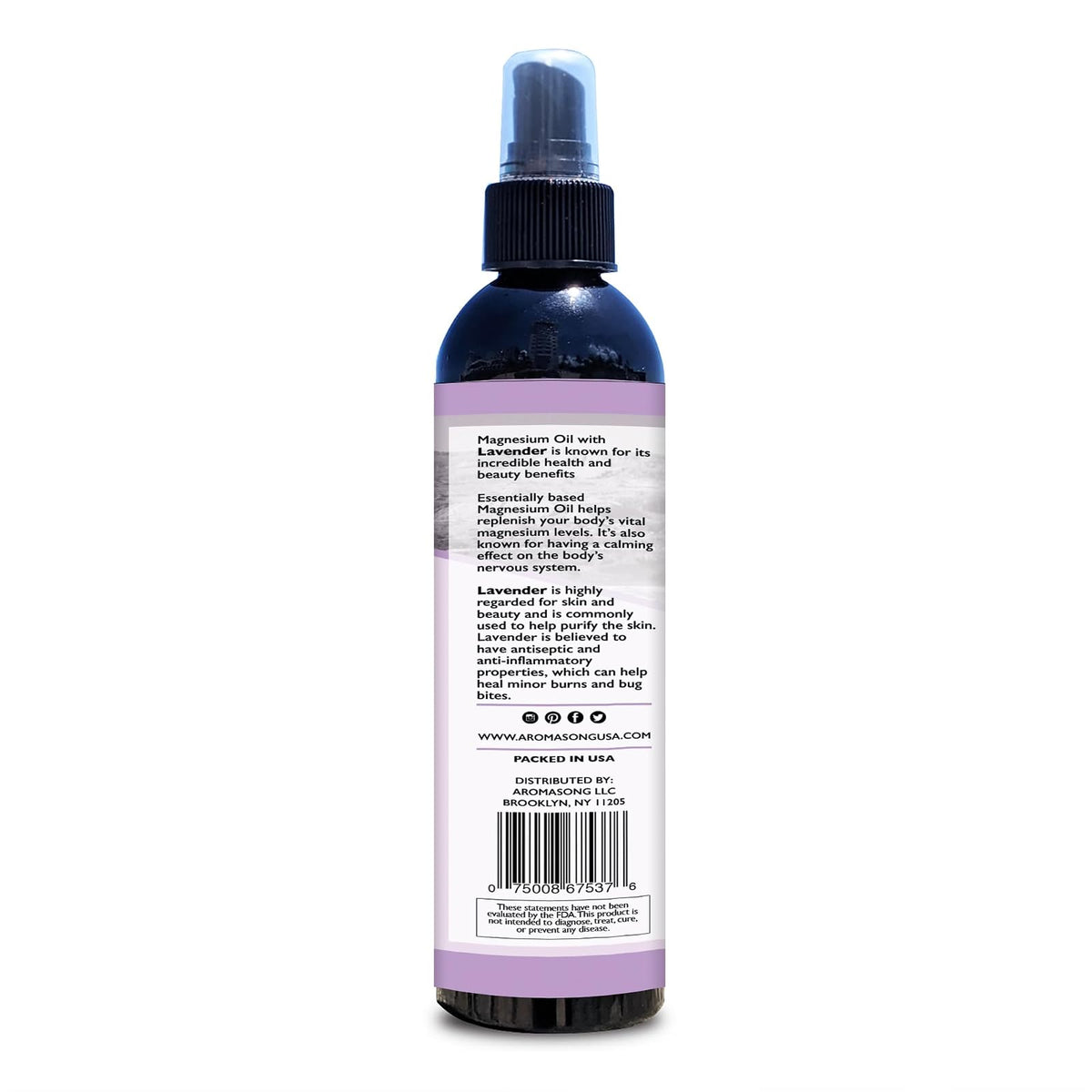 Aromasong magnesium spray for daily wellness