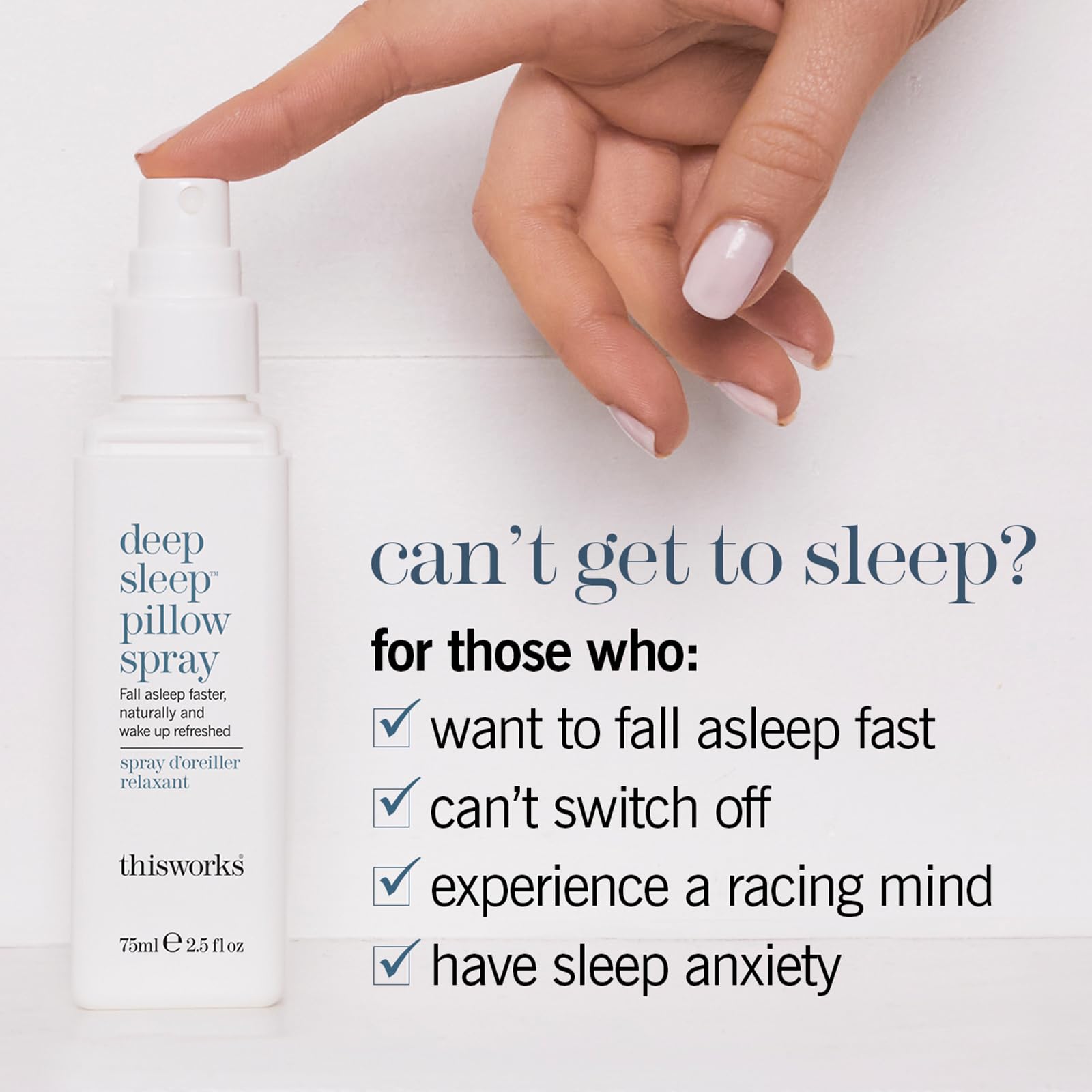 Aromatherapy mist for restful sleep