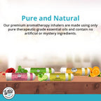 Aromatherapy nasal inhalers for wellness