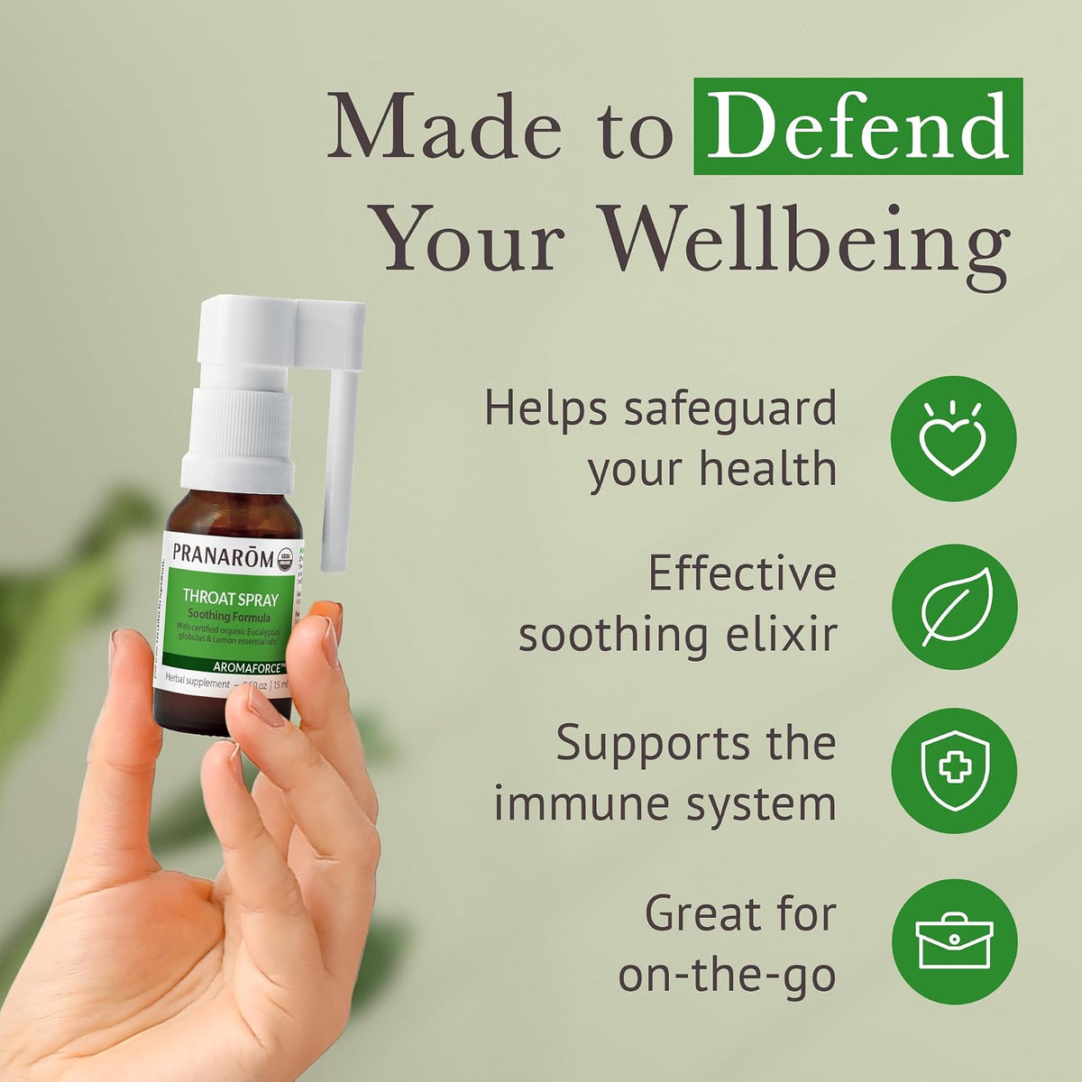 aromatherapy throat spray for respiratory health