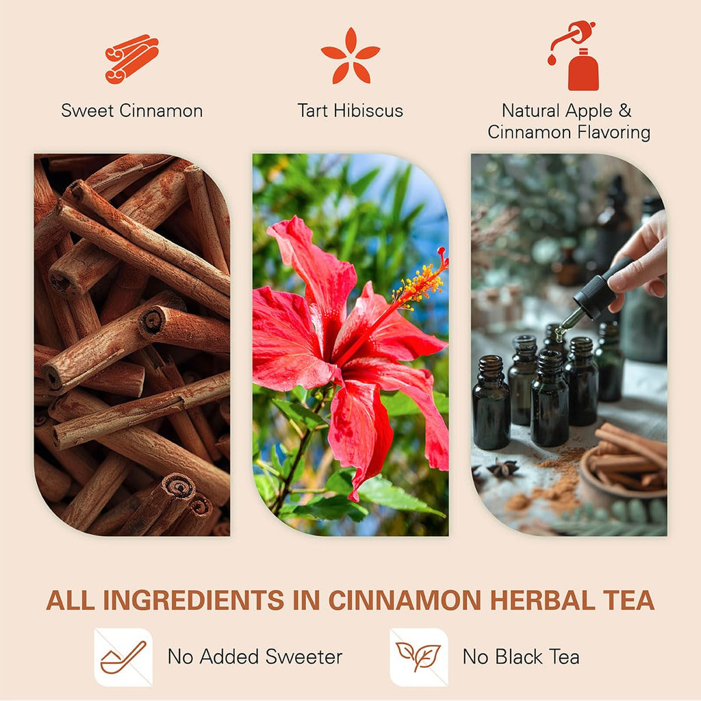 aromatic apple cinnamon tea bags
