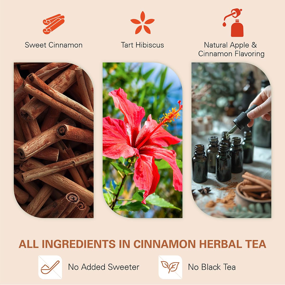aromatic apple cinnamon tea bags