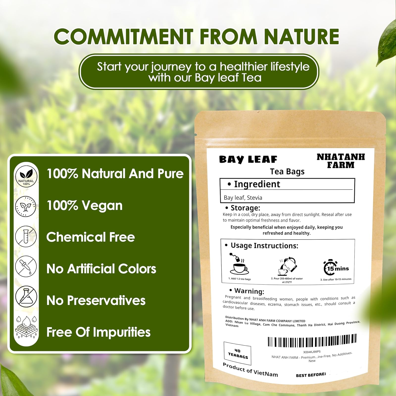 aromatic bay leaf herbal infusion
