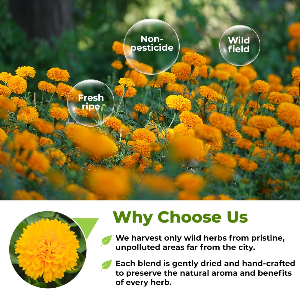 aromatic bur marigold tea