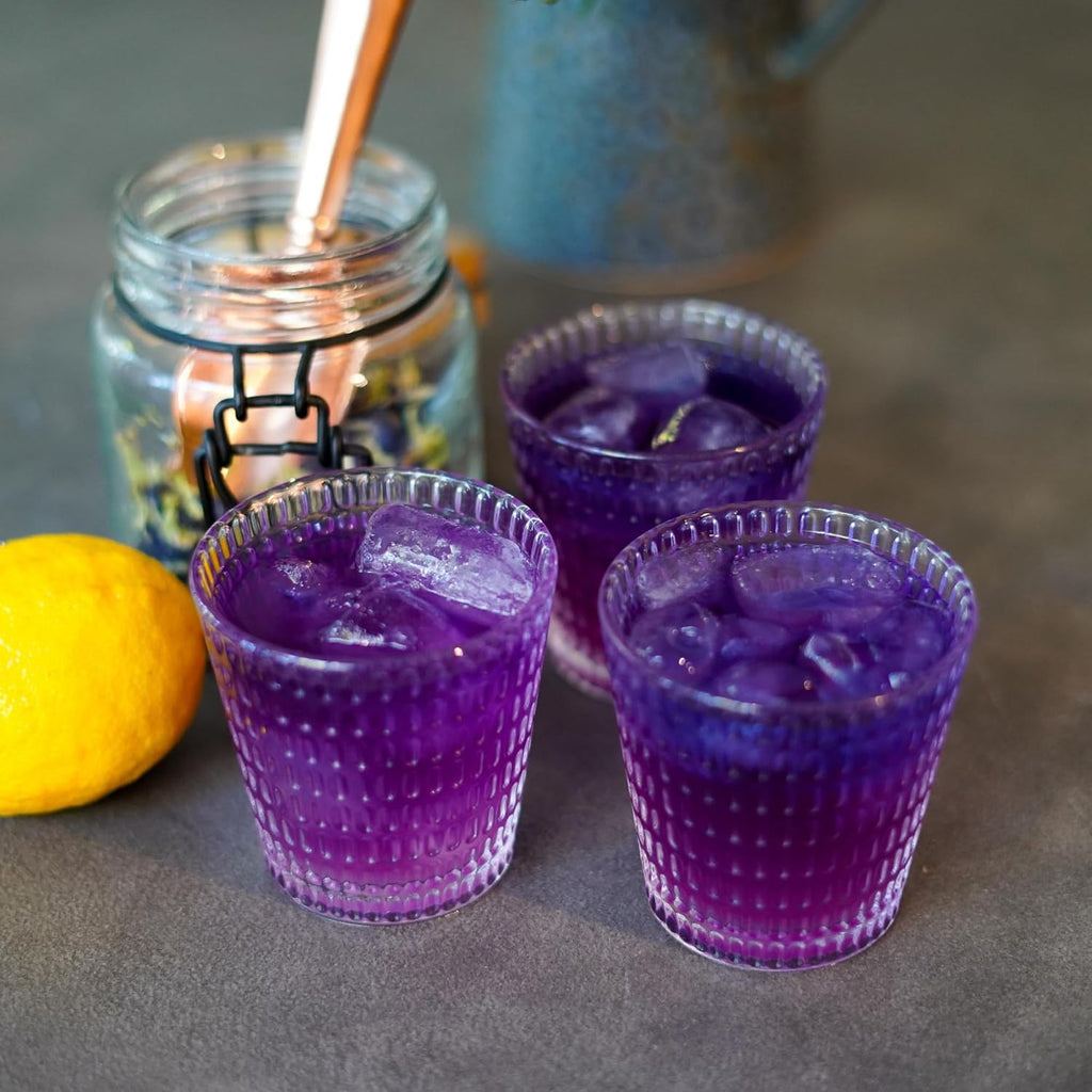 aromatic butterfly pea flower tea infusion