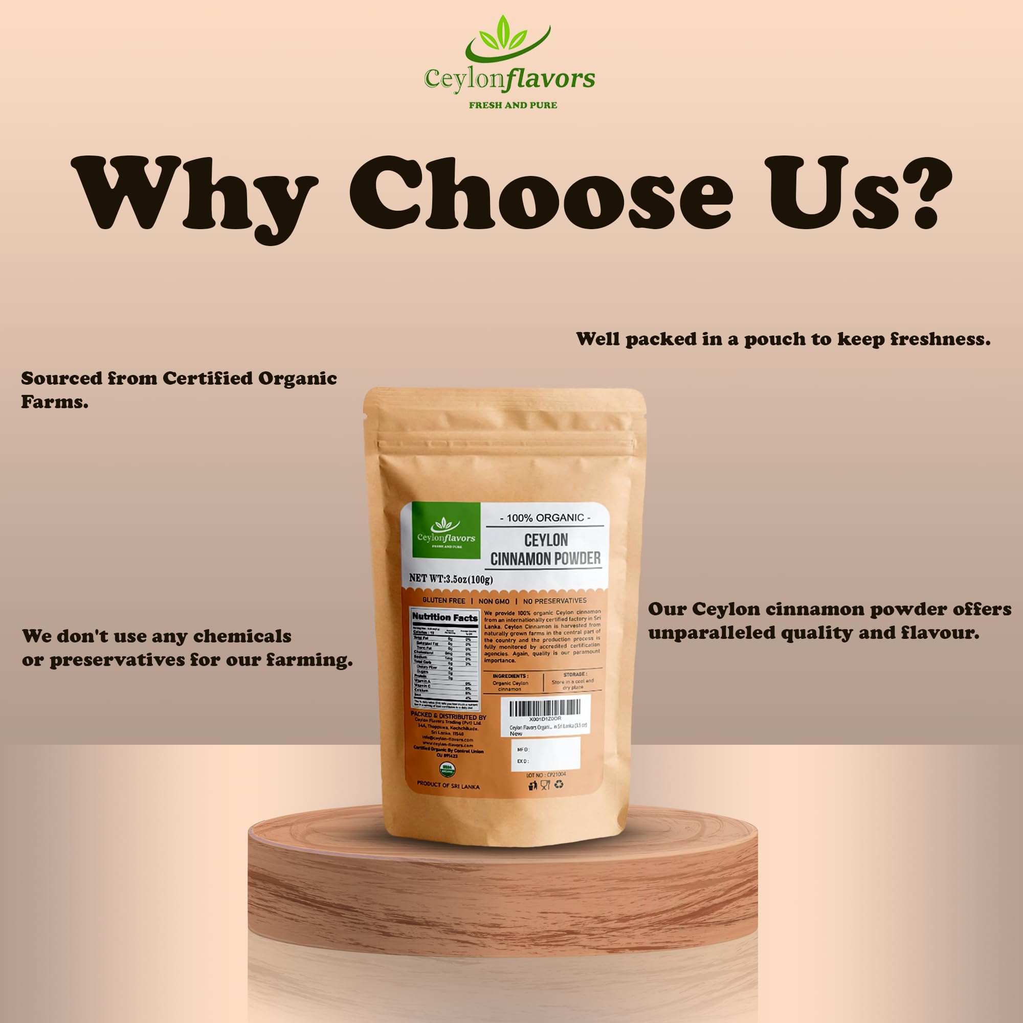 aromatic ceylon cinnamon for beverages