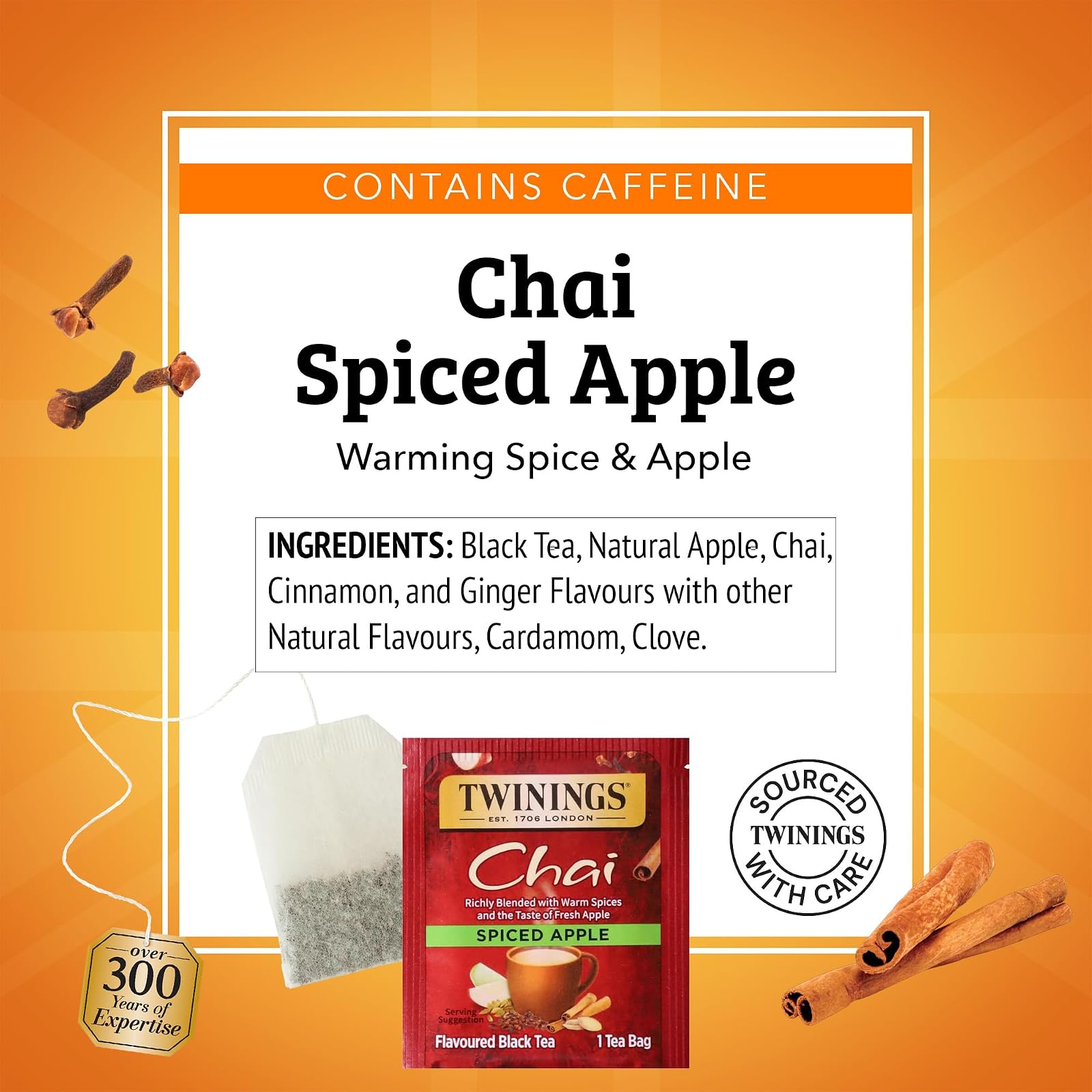 aromatic chai blend with apple notes