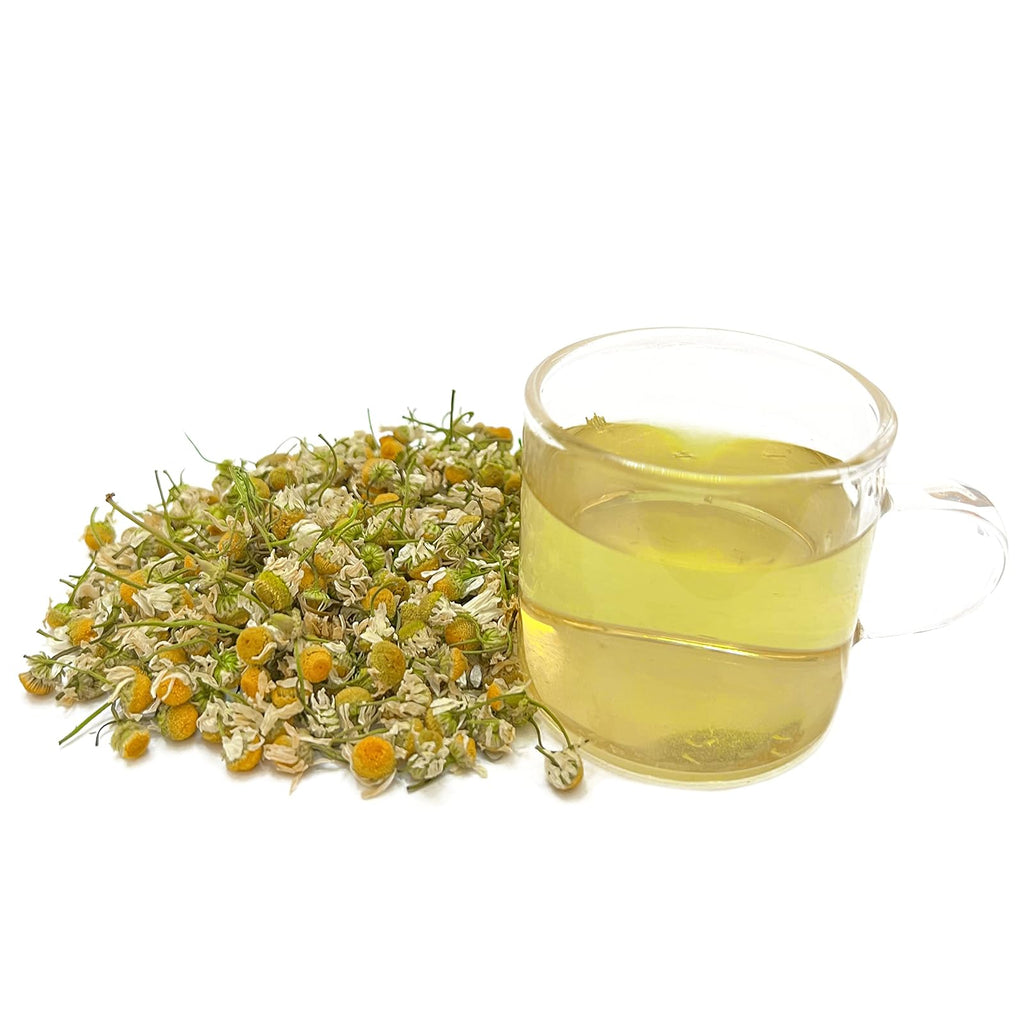 aromatic chamomile flowers infusion
