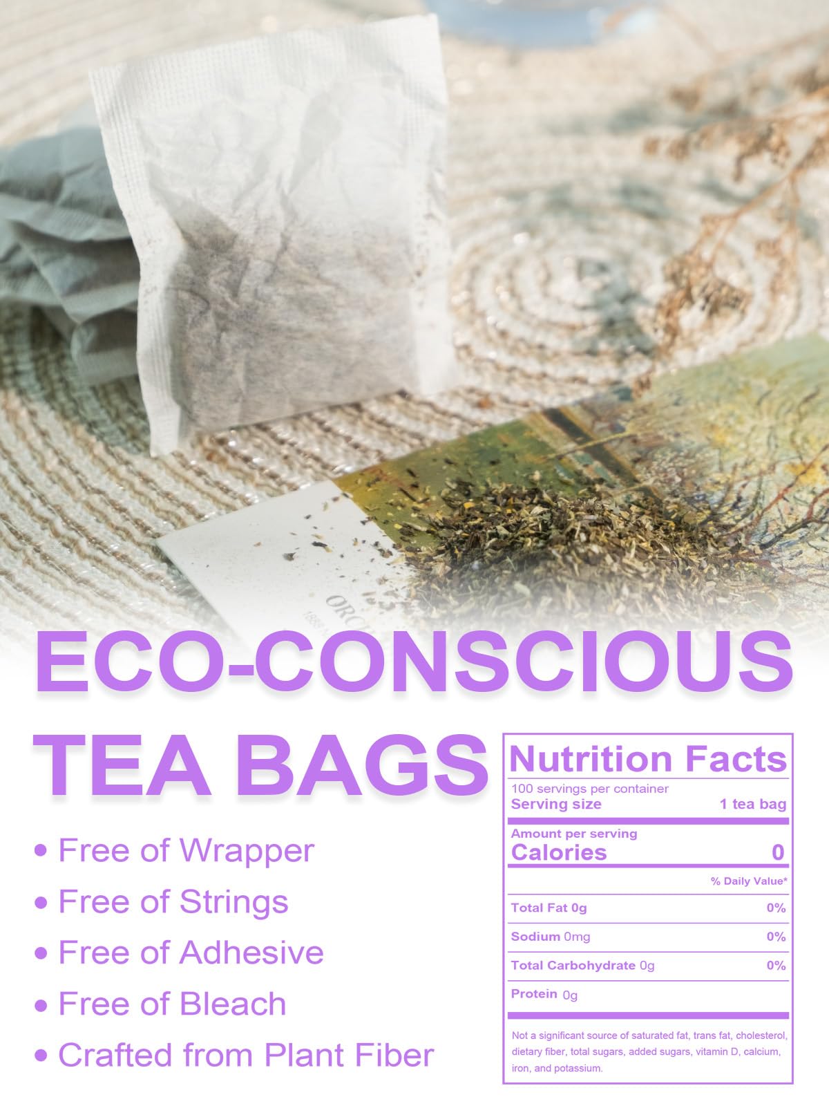aromatic chamomile lavender tea bags