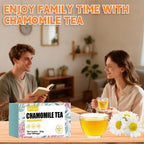 Aromatic chamomile tea bags for stress relief