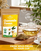 aromatic chamomile tea for bedtime