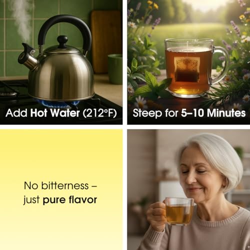 aromatic chamomile tea for bedtime